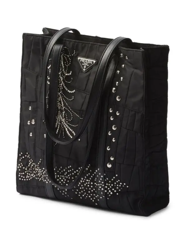 Prada Re-nylon Patchwork Tote Bag