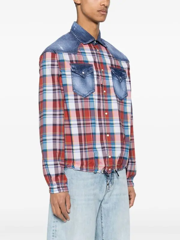 Dsquared2 Panelled Cotton Shirt
