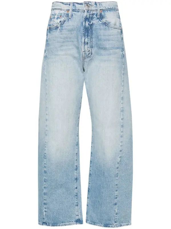 MOTHER Half Pipe High-rise Wide-leg Jeans - Blue