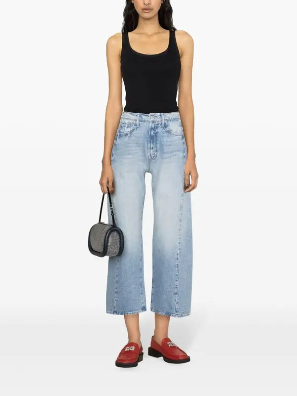 MOTHER Half Pipe High-rise Wide-leg Jeans - Blue