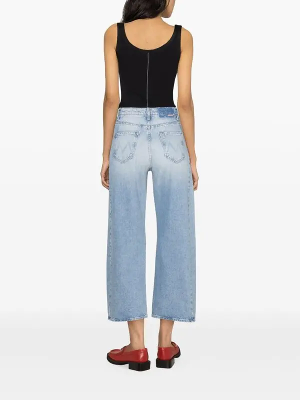 MOTHER Half Pipe High-rise Wide-leg Jeans - Blue