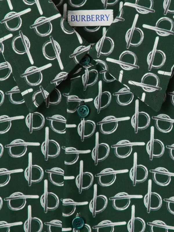 Burberry Silk Shirt - Green