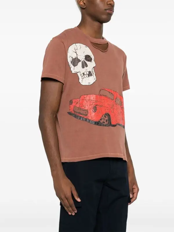 ERL Skull-print Cotton T-shirt