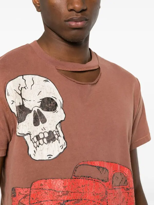 ERL Skull-print Cotton T-shirt