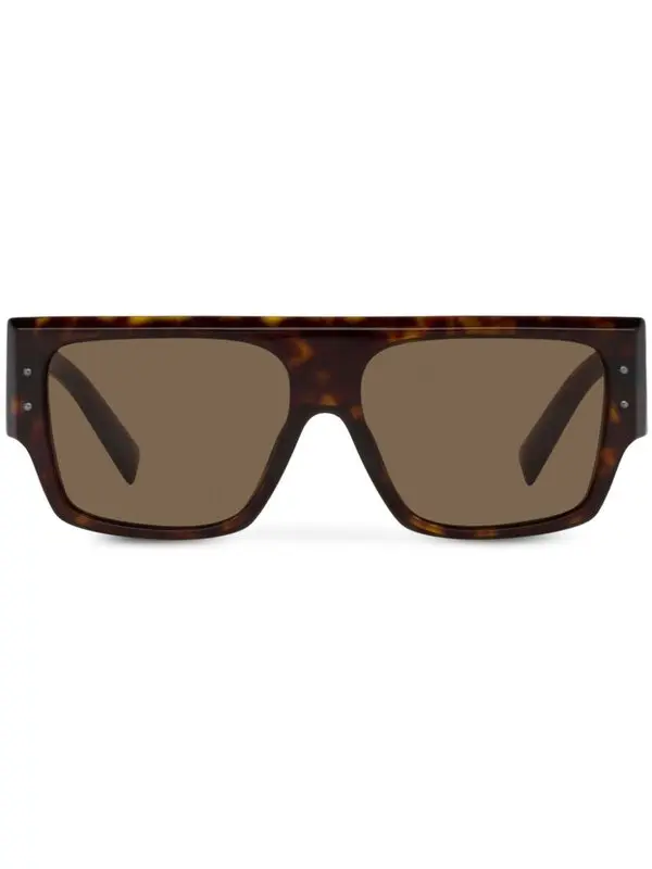 Dolce & Gabbana Dna Oversize-frame Sunglasses - Brown