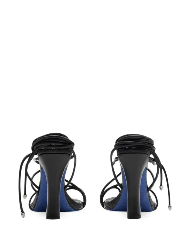 Burberry Ivy Shield Leather Sandals