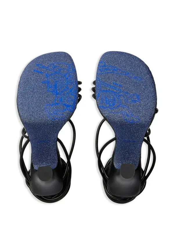 Burberry Ivy Shield Leather Sandals