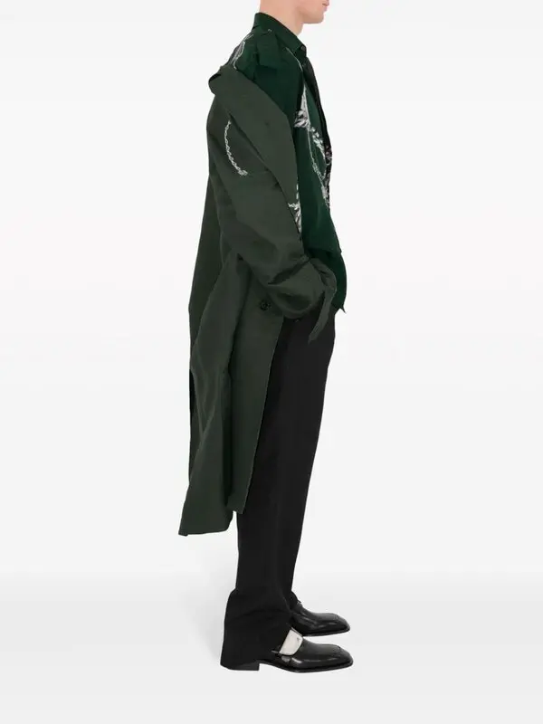 Burberry Wool-blend Straight-leg Trousers - Black