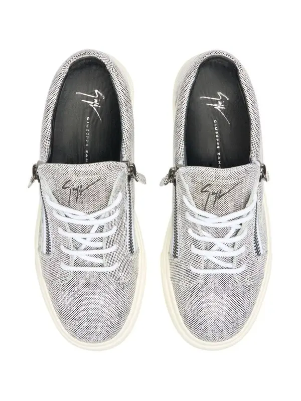 GIUSEPPE ZANOTTI Gail Leather Low-top Sneakers - Black