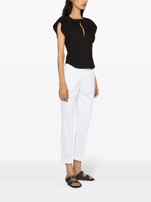 Etro Stretch-cotton Cropped Trousers