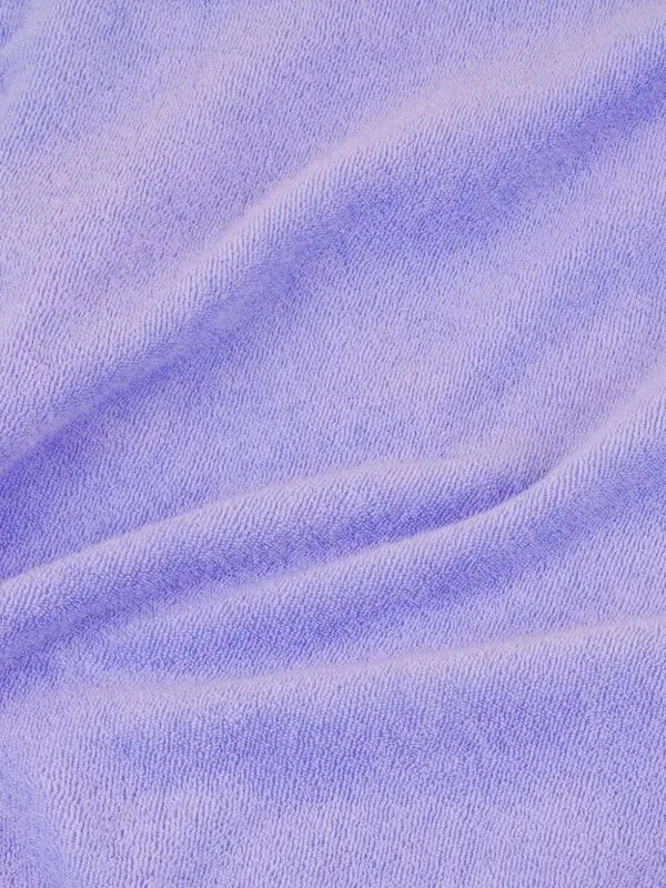SPORTY & RICH Script Cotton Velour Track Jacket