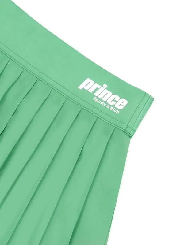 SPORTY & RICH Pleated Mini Skirt