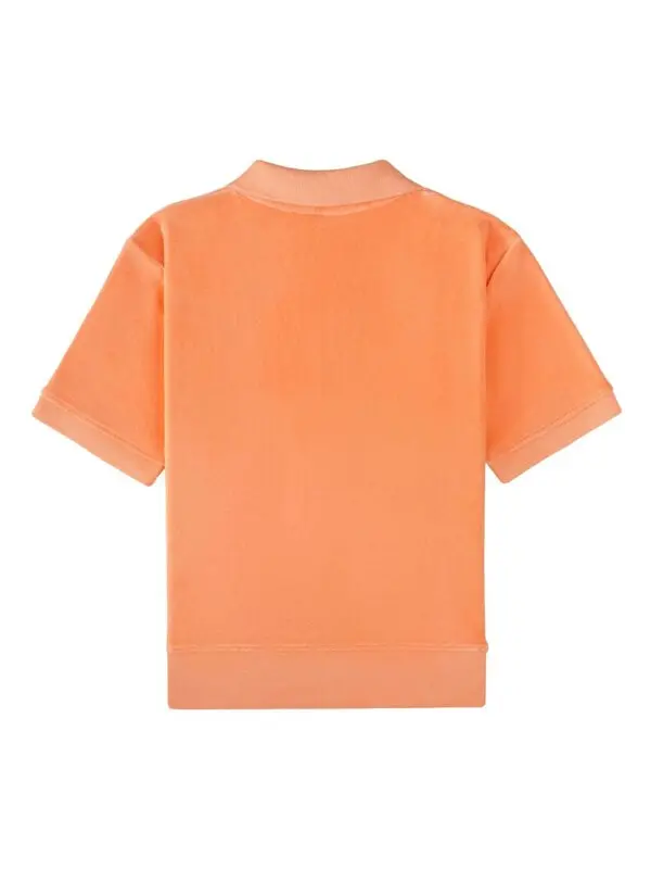 SPORTY & RICH Italic Logo Cotton Polo