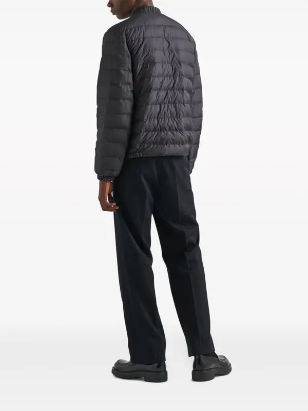 Prada Triangle-logo Quilted Down Jacket