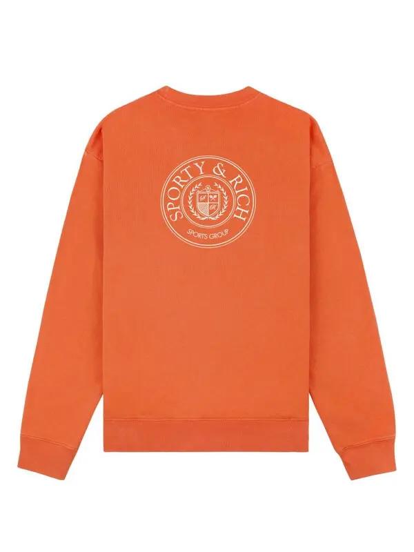 SPORTY & RICH Connecticut Crest Logo Sweatshirt