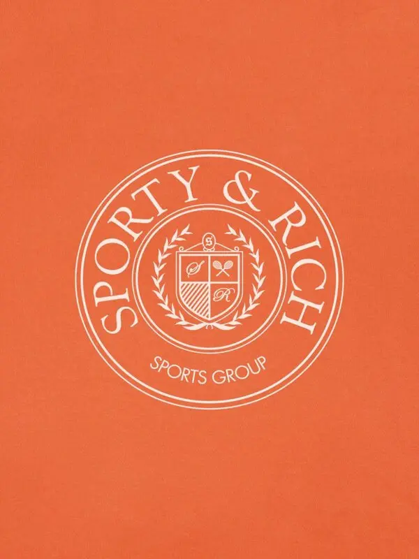 SPORTY & RICH Connecticut Crest Logo Sweatshirt