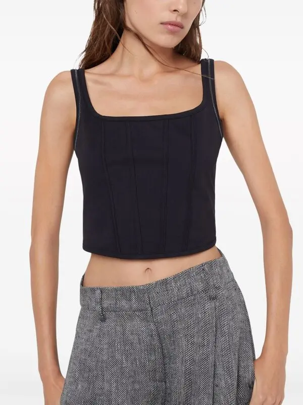 Brunello Cucinelli Cropped Tank Top