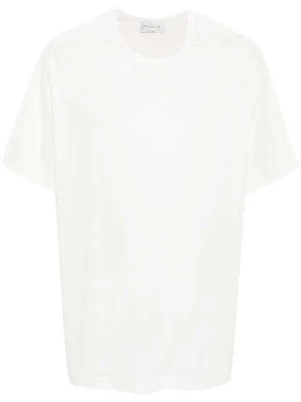 Yohji Yamamoto Crew-neck Cotton T-shirt - White