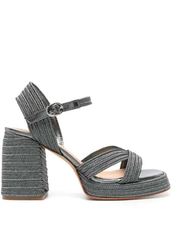 CastaÑer Valle Metallic Sandals - Silver