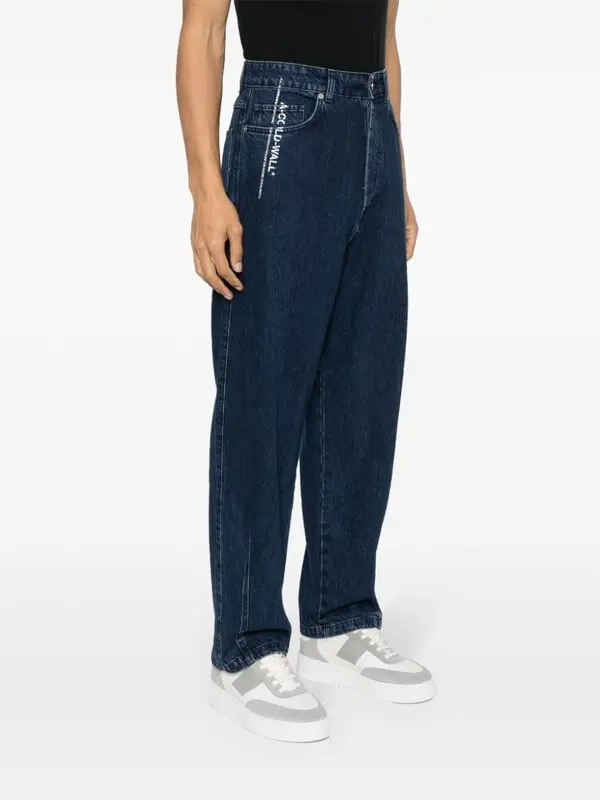 A-COLD-WALL* Logo-printed Wide-leg Jeans