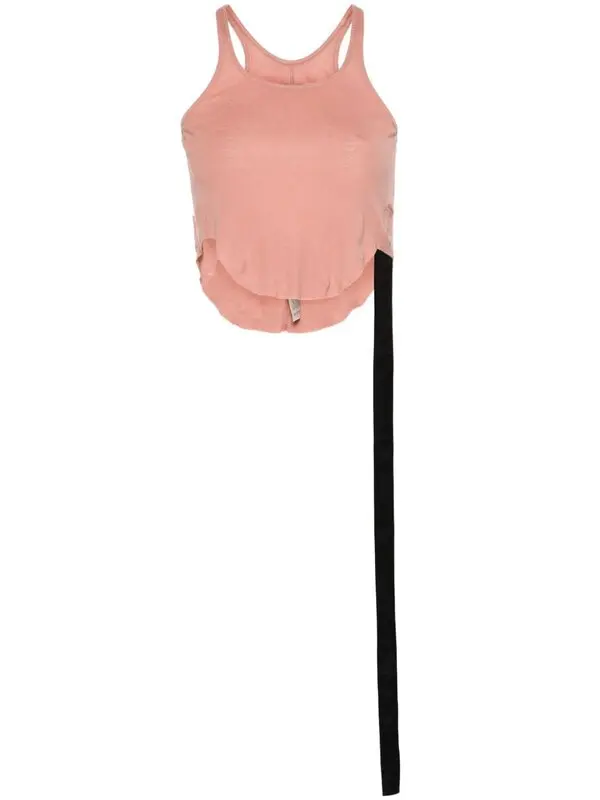Rick Owens Cropped Tank Top - Pink