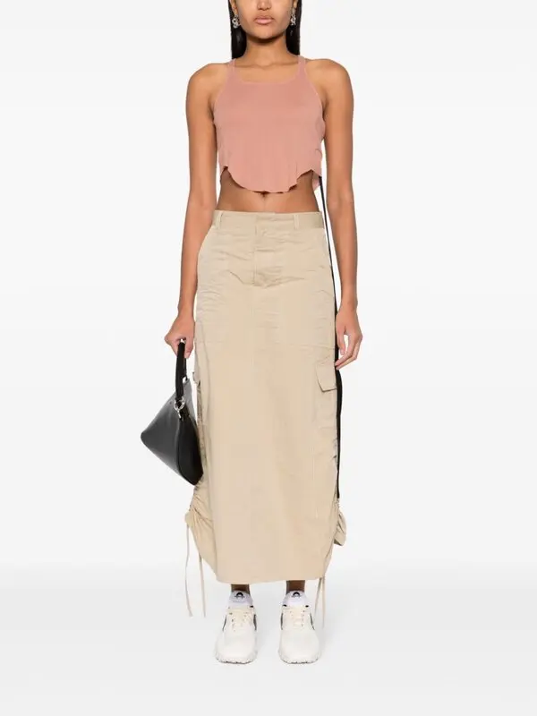 Rick Owens Cropped Tank Top - Pink