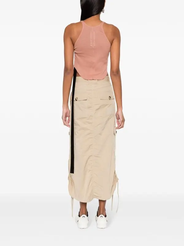 Rick Owens Cropped Tank Top - Pink