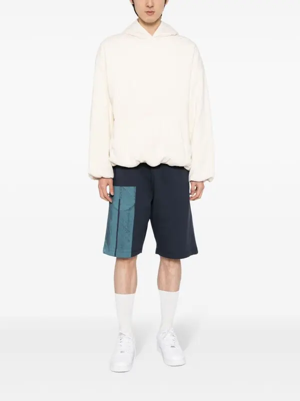 A-COLD-WALL* Strand Colour-block Cotton Track Shorts - Blue