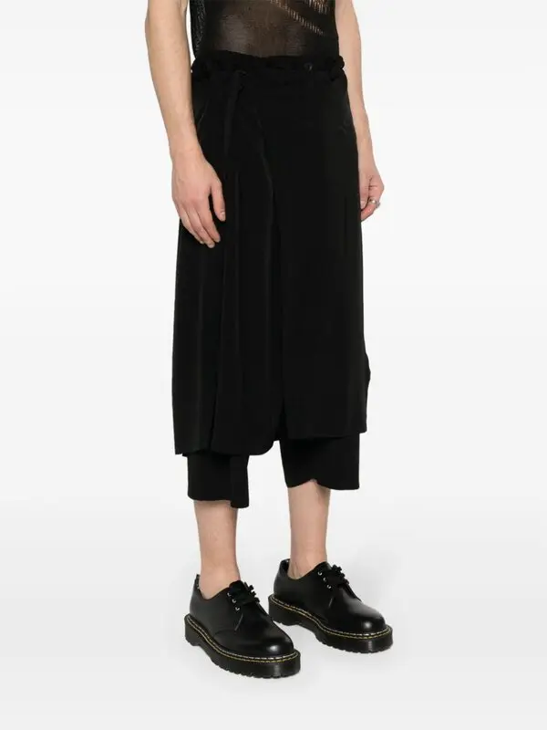 Yohji Yamamoto U-standard Wrap Pants - Black | Editorialist