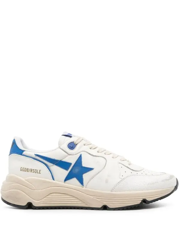 GOLDEN GOOSE Running Leather Sneakers - White