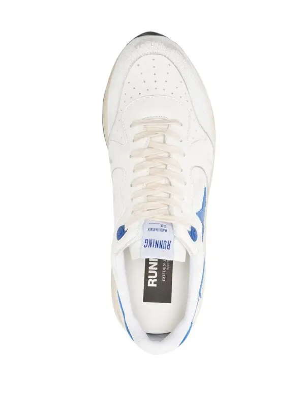 GOLDEN GOOSE Running Leather Sneakers - White