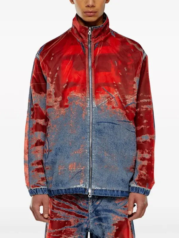 DIESEL D-krap Devoré-denim Jacket