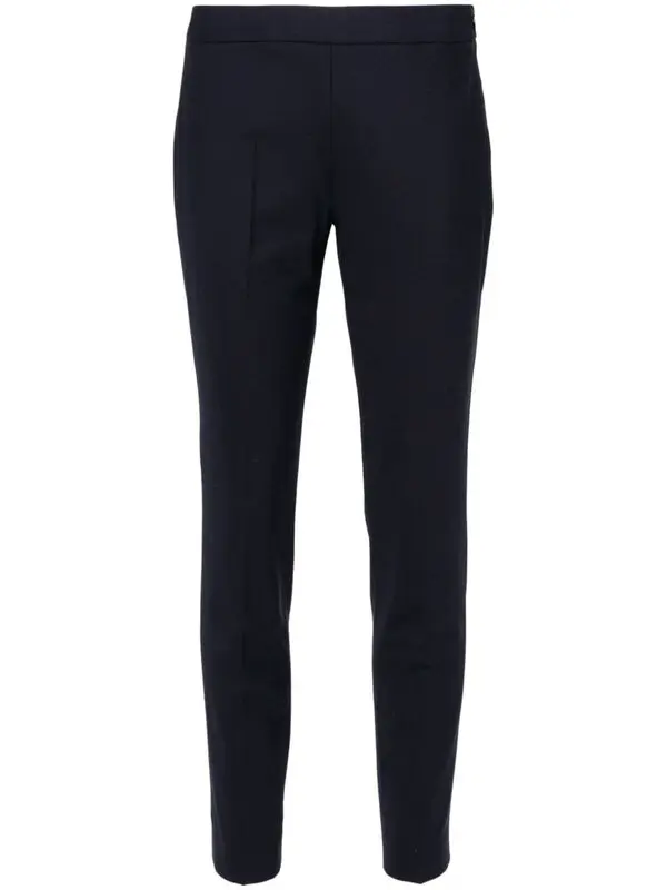Fabiana Filippi Tapered Merino-blend Trousers - Blue