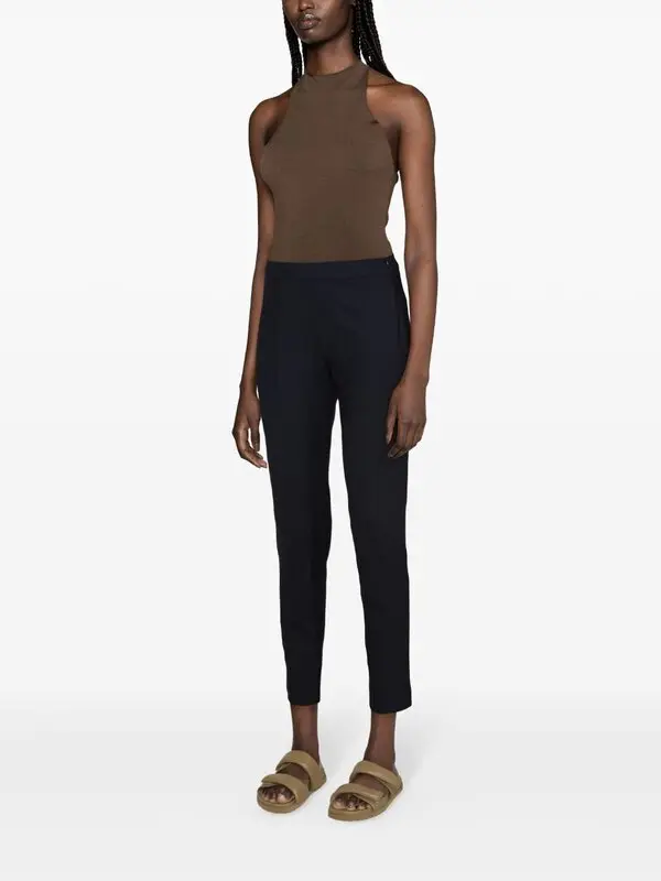 Fabiana Filippi Tapered Merino-blend Trousers - Blue