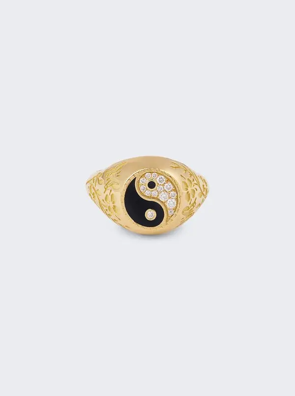 MYSTERYJOY Yin Yang Ring - Yellow Gold