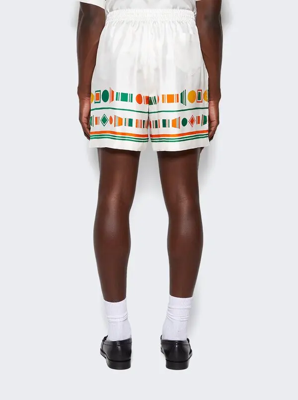 Casablanca Printed Silk Shorts