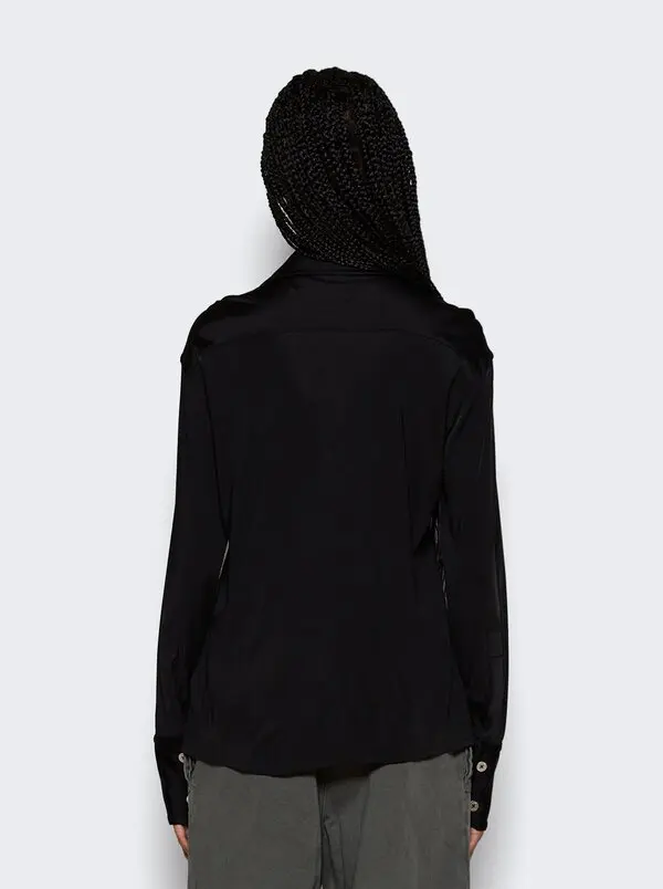 DION LEE Studded Placket Shirt - Black