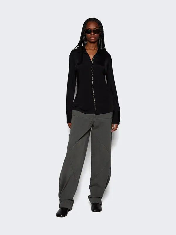 DION LEE Studded Placket Shirt
