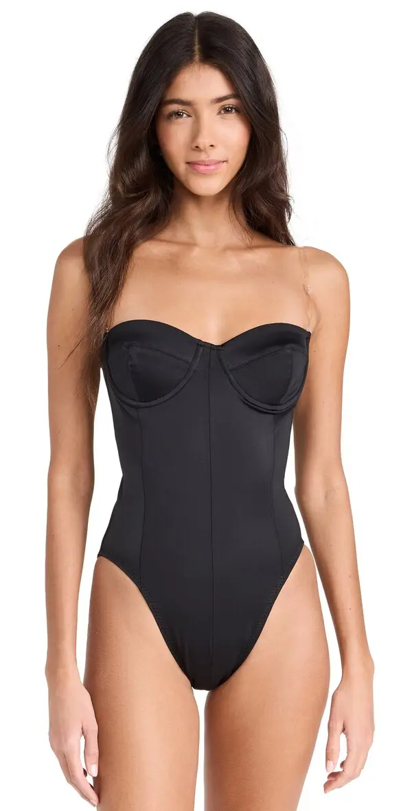 Norma Kamali Corset Mio One-piece - Black