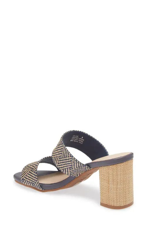 CHOCOLAT BLU Celine Raffia Sandal - Blue Combo Raffia