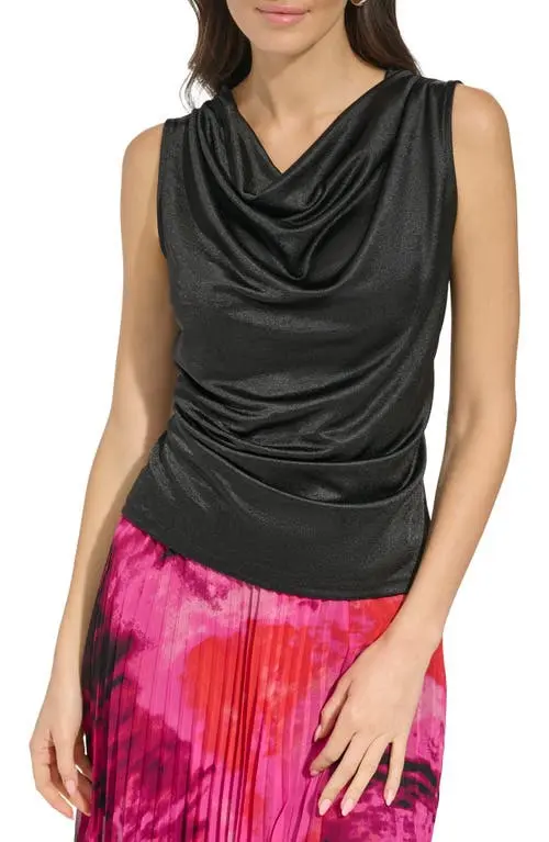 Dkny Cowl Neck Sleeveless Top