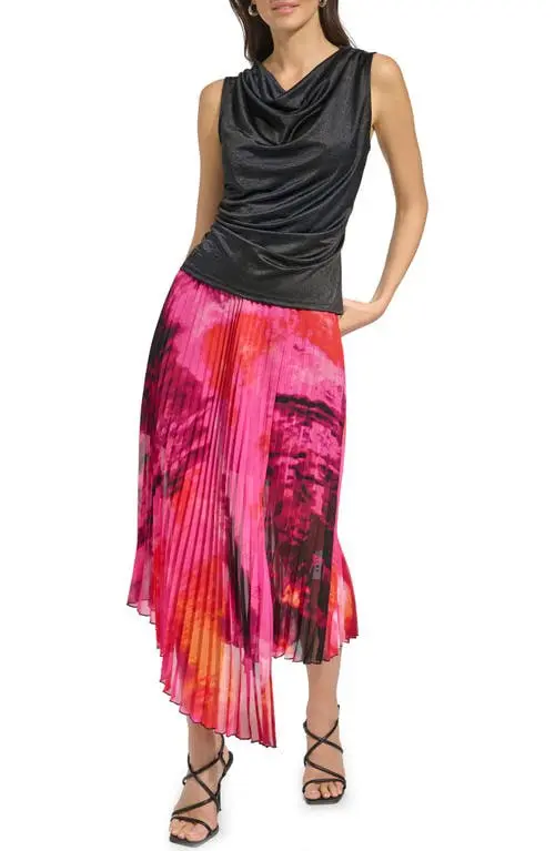 Dkny Cowl Neck Sleeveless Top