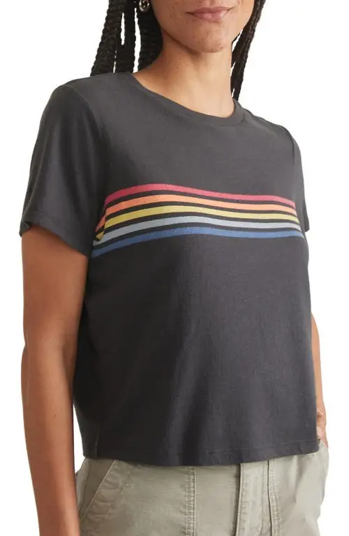 Marine Layer Striped Crop T-shirt
