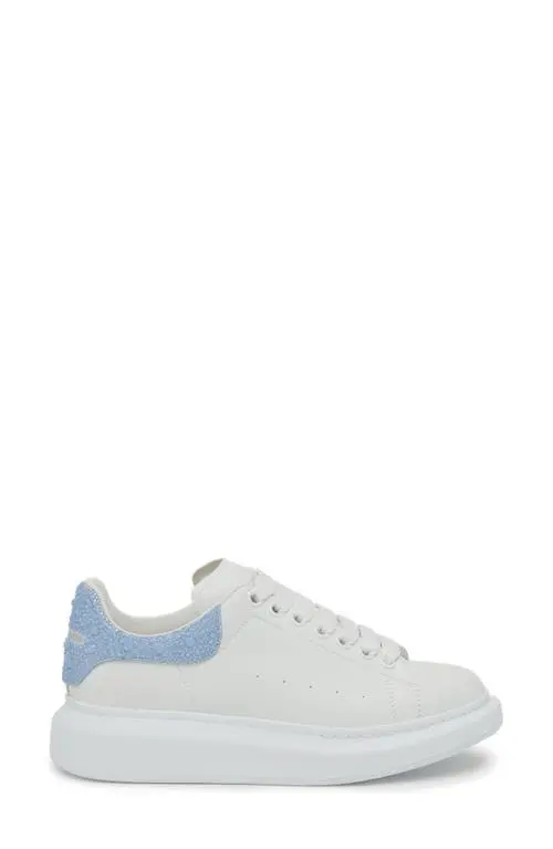 Alexander McQueen Oversized Crystal Embellished Sneaker - White/powder Blue