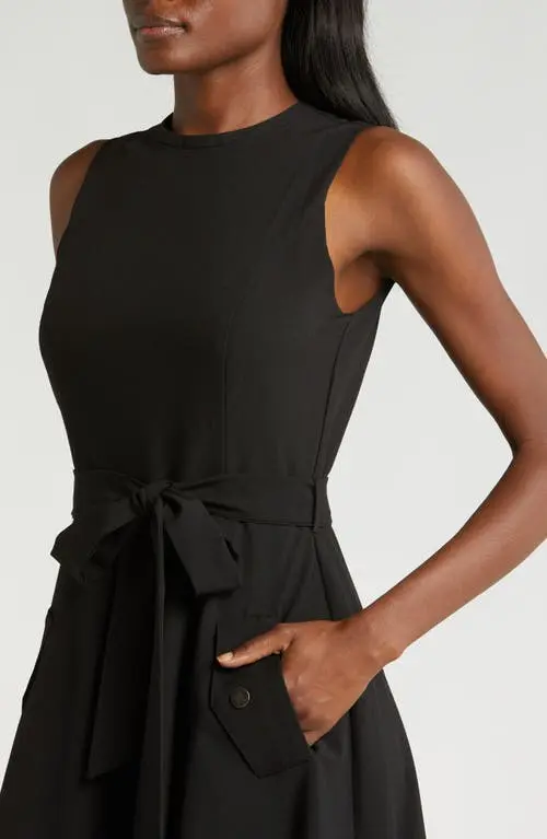 fit and flare occasion dress with sleeves Elbow length sleeves fit and flare Midi dress 1524#