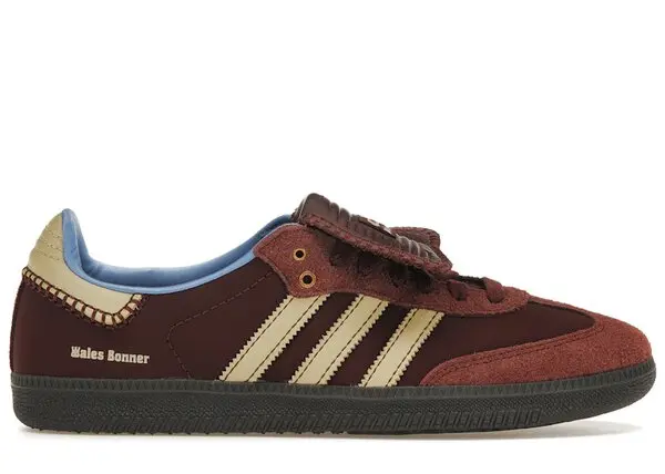 Adidas Samba Nylon Wales Bonner Sneakers - Fox Brown/sandy Beige/lucky Blue