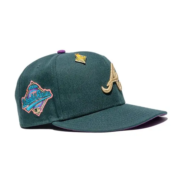 New Era Supreme Swarovski S Logo 59fifty Fitted Cap - Green/purple