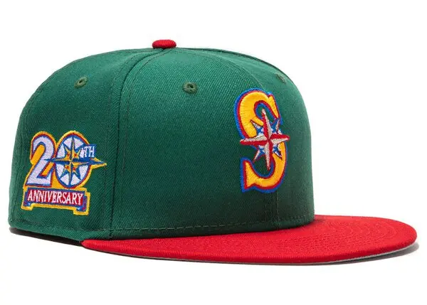 HELLSTAR Supreme Swarovski S Logo New Era 59fifty Fitted Cap - Green/red