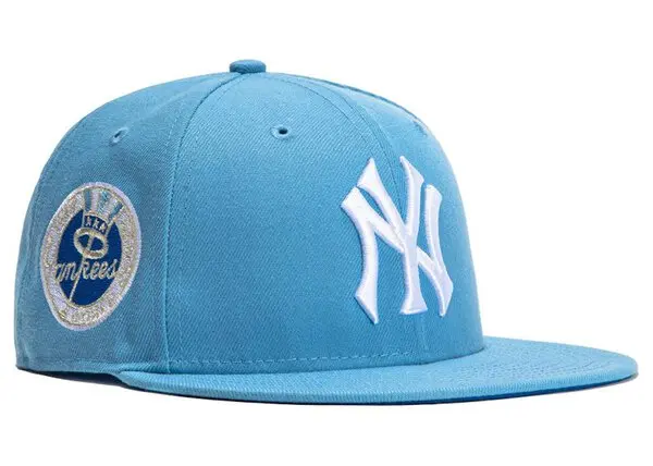 CORTEIZ Metallic Box Logo New Era Cap - Light Blue/royal