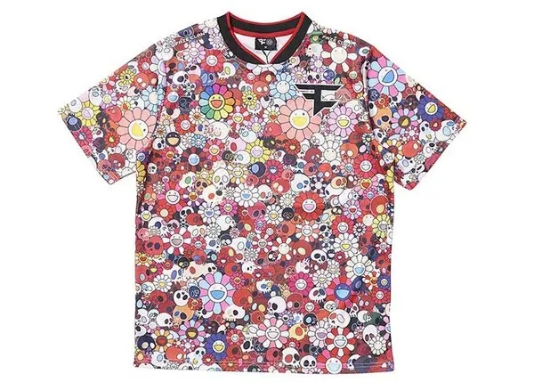 村上隆 FaZe Clan Jersey Blue Tee 青 ブルー XS Clan FaZe Jersey
